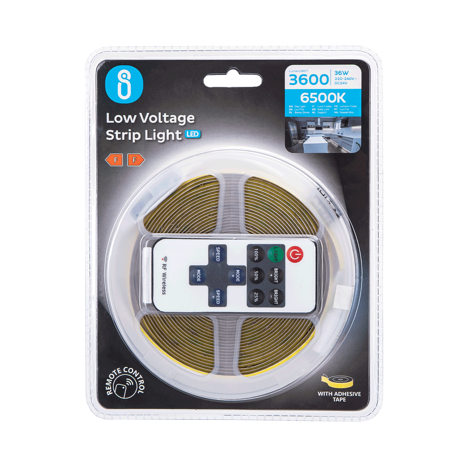 Led strip set | LED Lister | Ledlist 3000K 5M Dimbar med kontroll ...