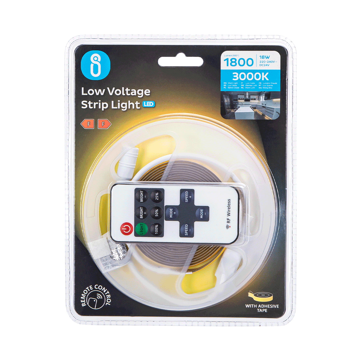 Led strip set | LED Lister | Ledlist 3000K 5M Dimbar med kontroll ...