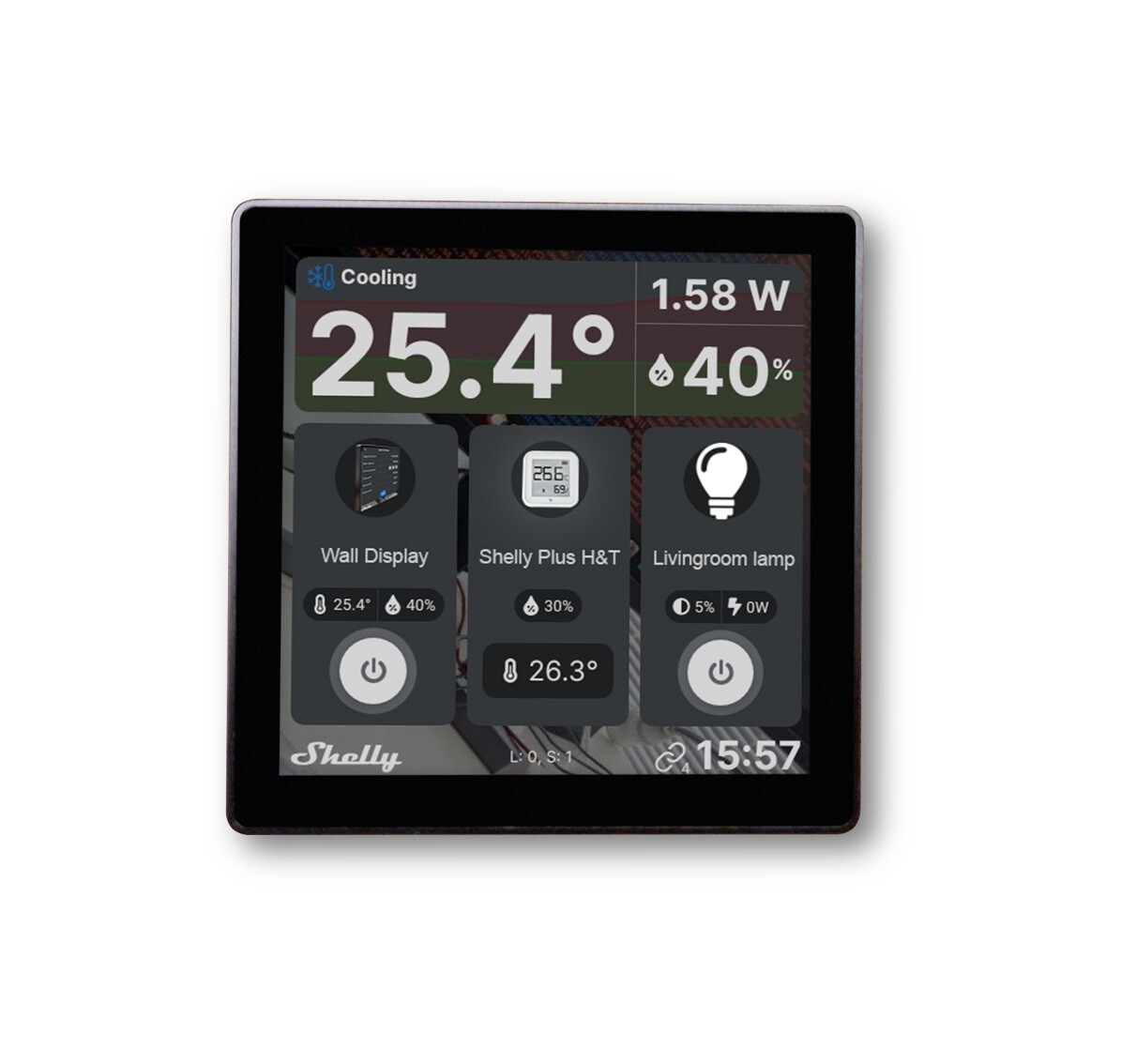 Shelly | Smarta hem, smarthome | Shelly Wall Display, smart panel ...