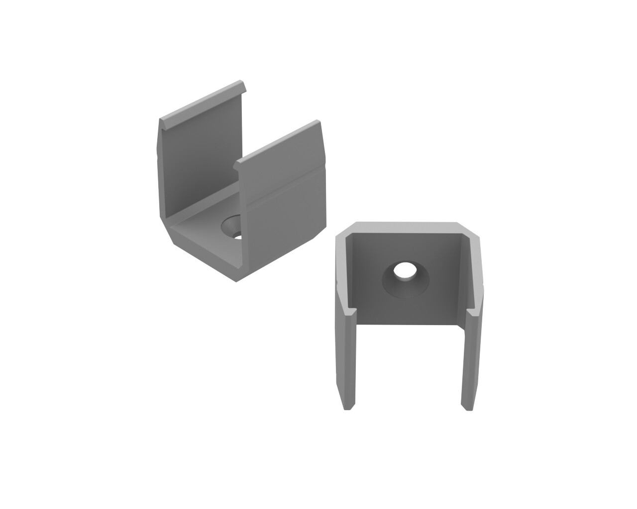 Led Profiler | LED Lister | Grå Clips till 16x16 aluminiumprofil ...