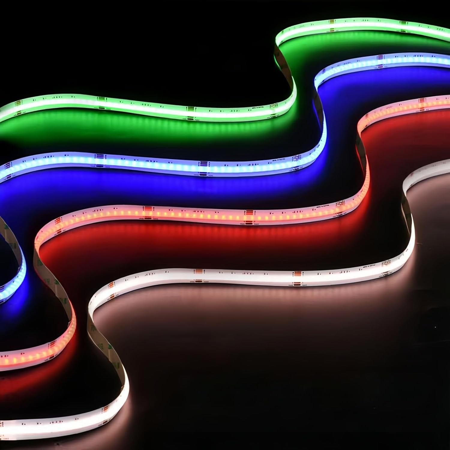 Ledlist | LED Lister | RGBW COB LED list 24V IP20 12mm löpmeter ...