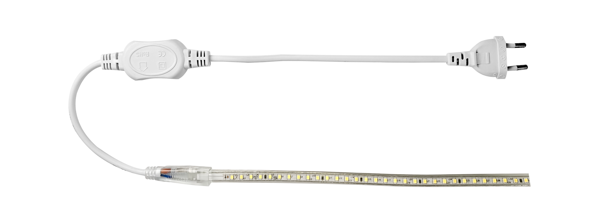 LED Ljus slang | Strömkabel SMD2835 120LED/m – Snabbkoppling 230V LED ...